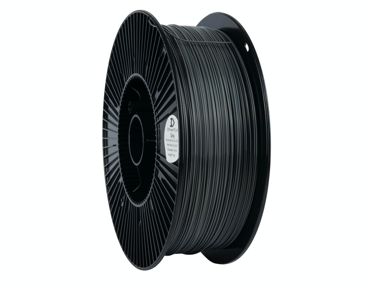 Filament 3DPower Basic PLA 1.75mm Grey 3kg Grey 3kg | Filaments \ PLA \ Basic PLA | – 3DPower ...