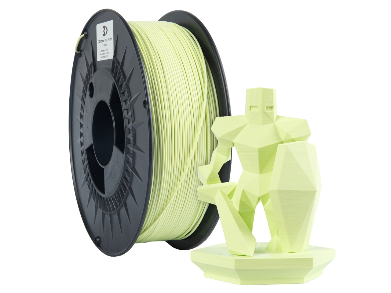 Filament 3DPower PLA Pastel 1.75mm Green 1kg Green | Filaments \ PLA ...