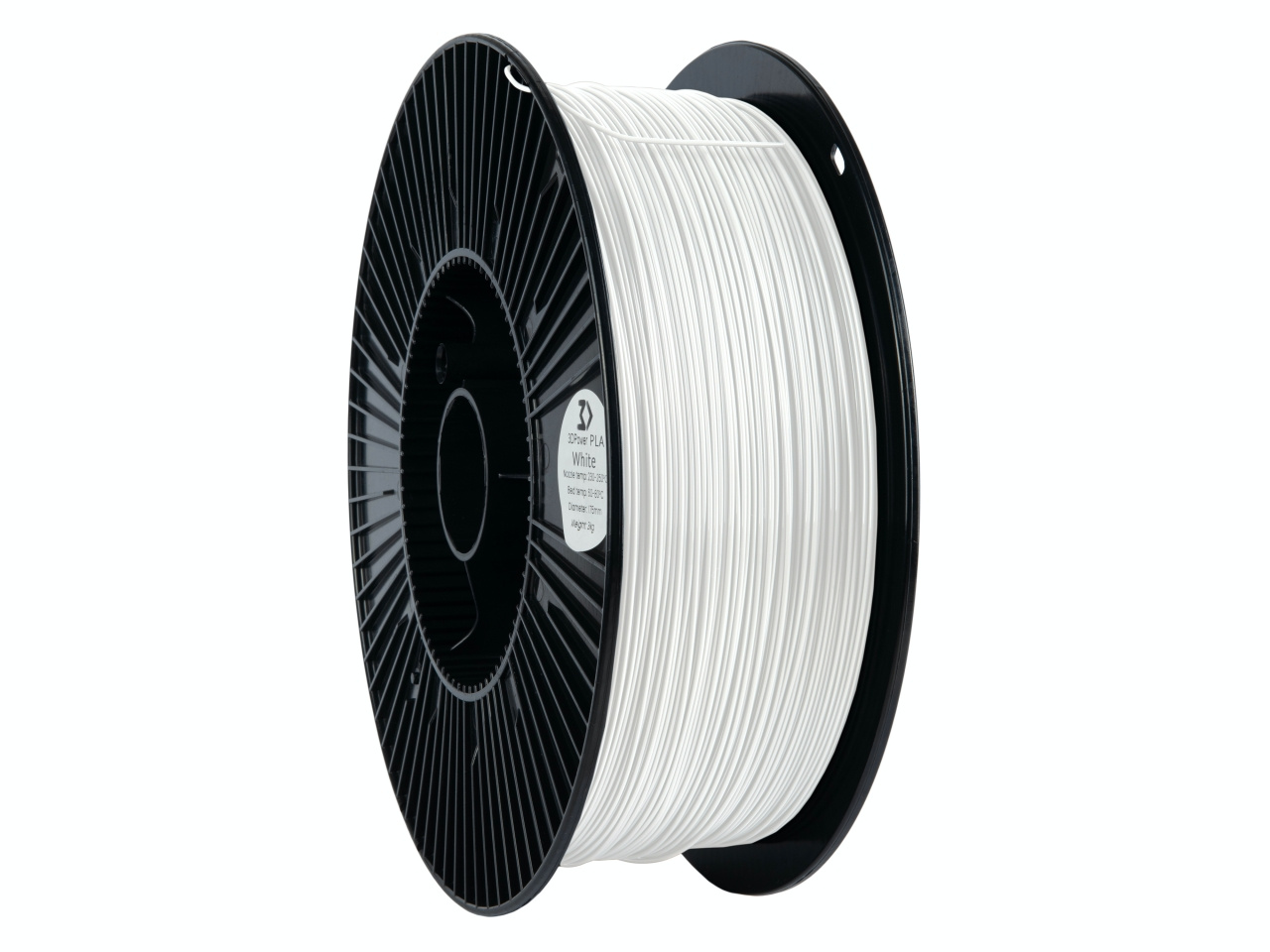 Filament 3DPower Basic PLA 1.75mm White 3kg White 3kg | Filaments \ PLA ...