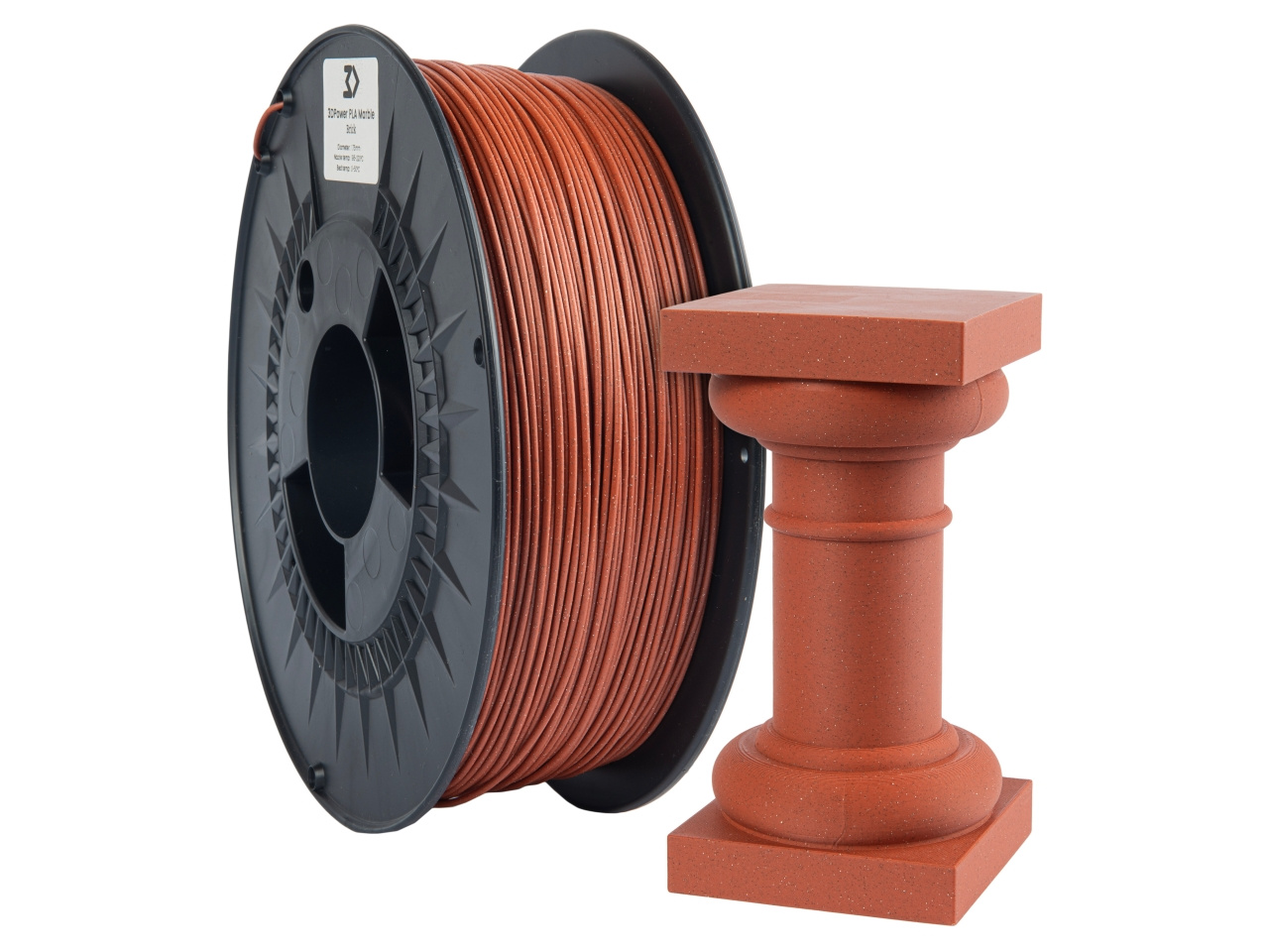 Filament 3DPower PLA Marble 1.75mm Brick 1kg Brick | Filaments \ PLA ...