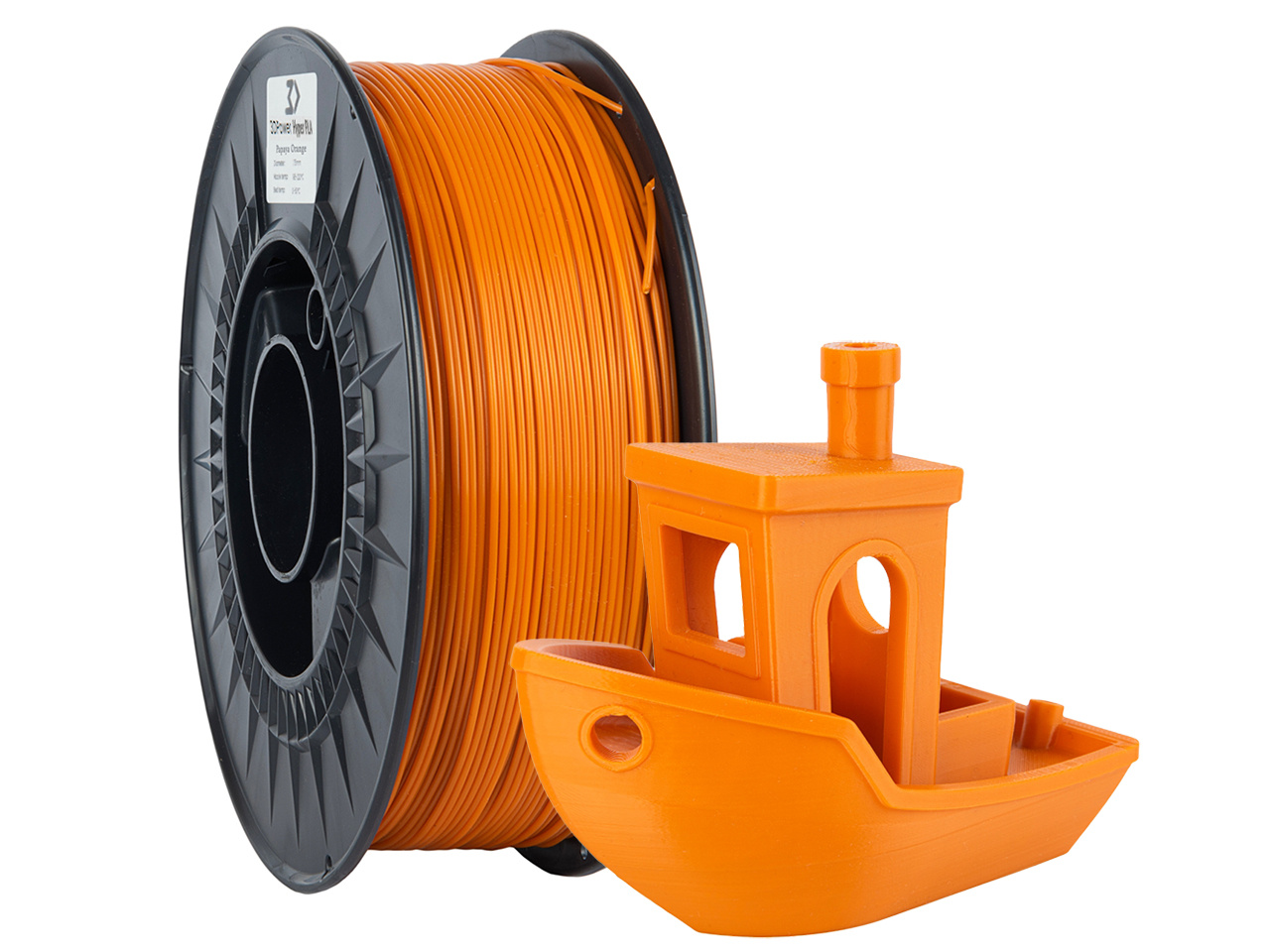 Filament 3DPower Hyper Speed PLA 1.75mm Papaya Orange 1kg Papaya Orange ...
